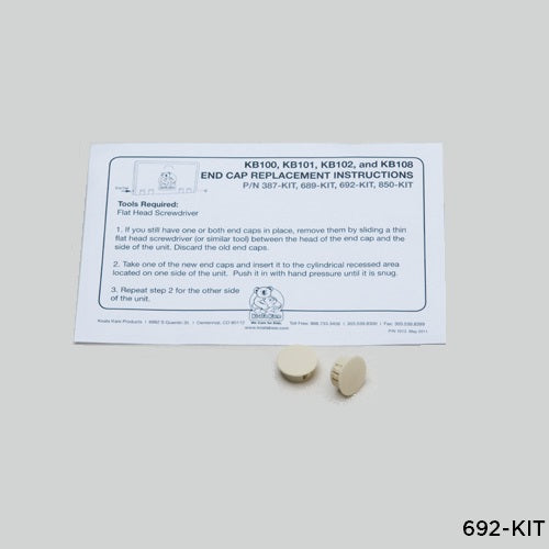 Allied Hand Dryer: 692-KIT - CREAM END CAP KIT for Cream KB100-00 ...