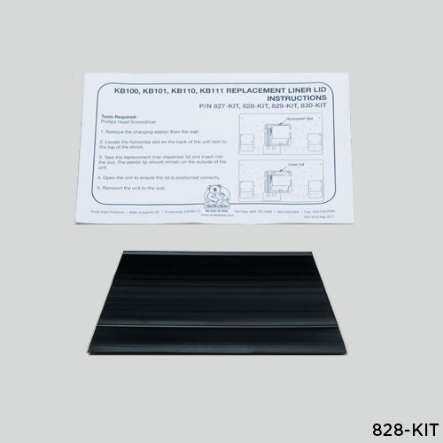 Allied Hand Dryer: 828-KIT - BLACK LINER DISPENSER LID for Grey and ...